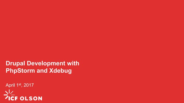 Drupal Development W Phpstorm And Xdebug Ppt