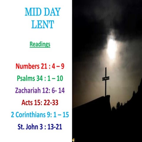Mid Day Lent Slides | PPTX