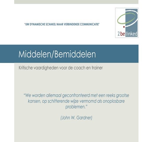 Middelen Bemiddelen Lagere Versie 2011 | PDF