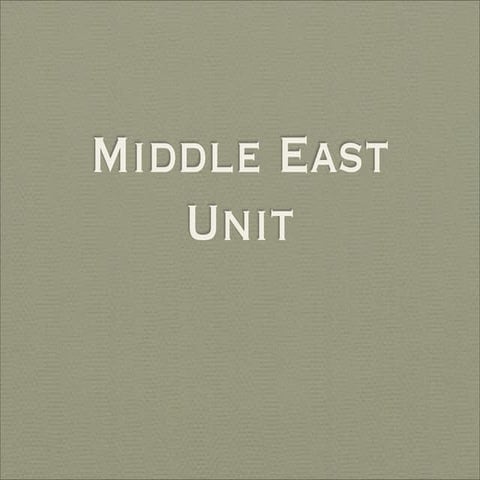 Middle East Slides | PPT