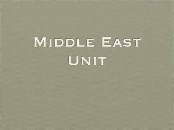 Middle east | PPT