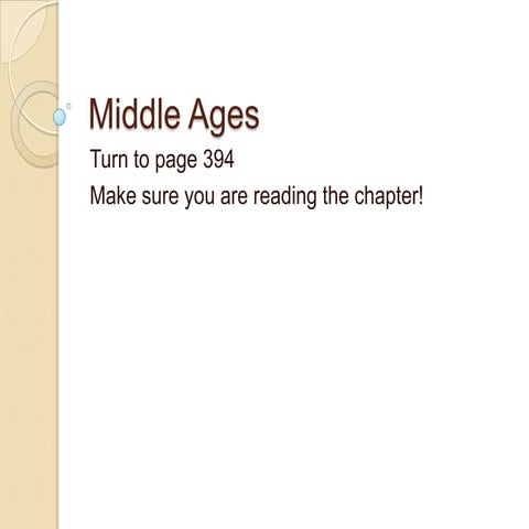The middle ages powerpoint | PPTX