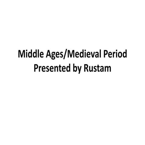 Middle ages ( islamic period) | PPTX