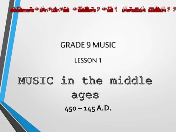 Music of the Medieval Period | PPT