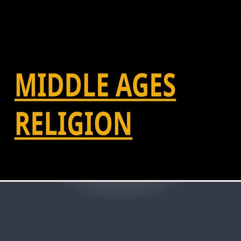 The Role of Religion and Society in the Middle Ages: From Dark Ages to ...
