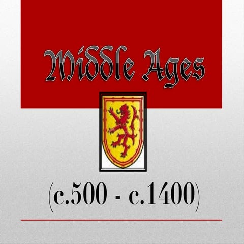 Middle Ages and Renaissance Unit | PPT