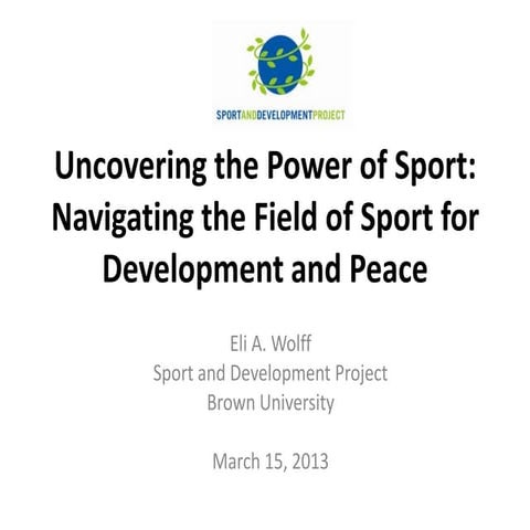 Uncovering the Power of Sport | PPTX