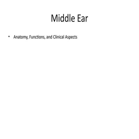 middle ear boundaries and anatomy functions | PPTX