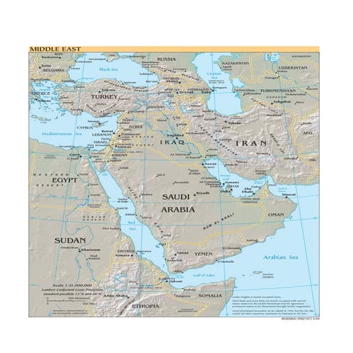 World Map - Middle east | PDF