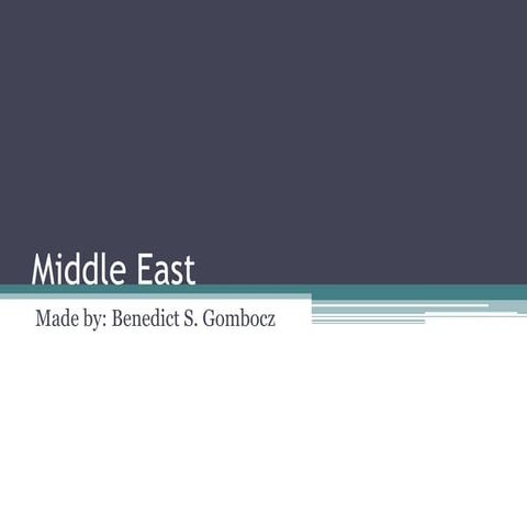 Middle East | PPTX