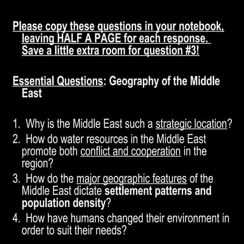 CP - Geography of the Middle East | PPT