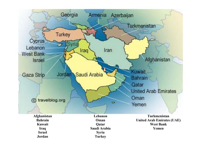 Qatar On Middle East Map