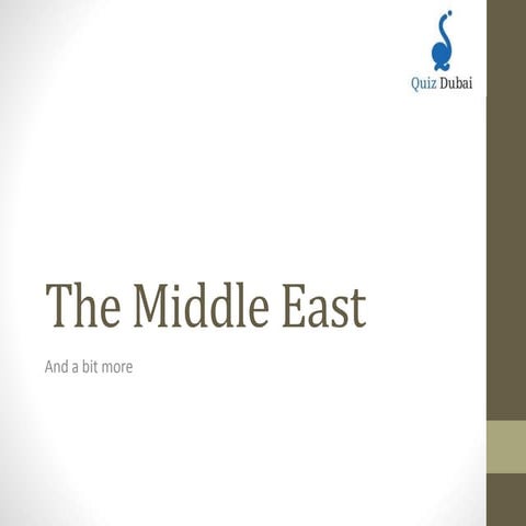 The Middle East Quiz 2015 | PPTX