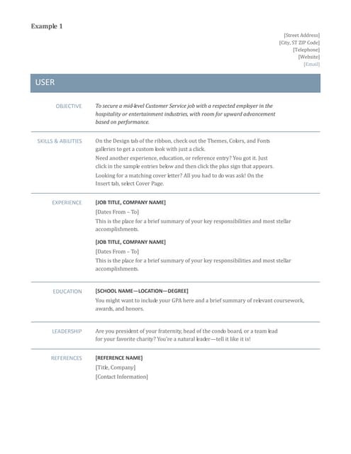 CV template | PDF