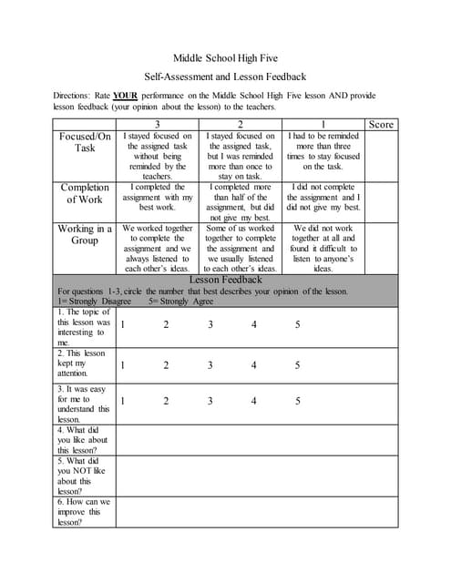 High Five Summary | PDF