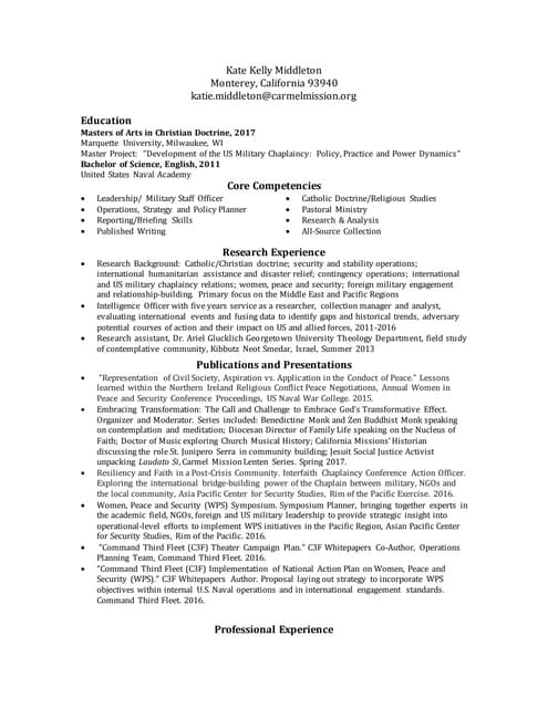 Kate Kelly Middleton presentations