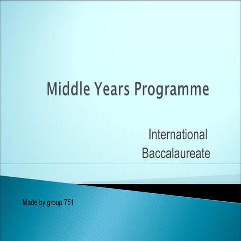 Middle year's programme | PPT