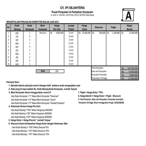 Mid excel type a | PDF