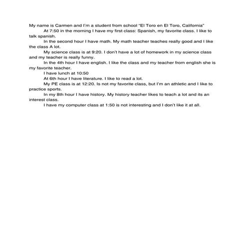 Mi dia escolar | PAGES