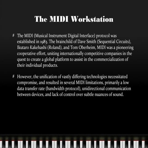 Midi workstation basics | PPT | Digital Audio | Computer Software and ...