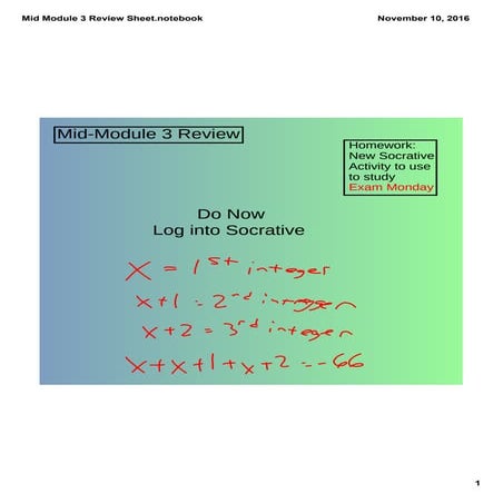 Mid module 3 review sheet | PDF | Education