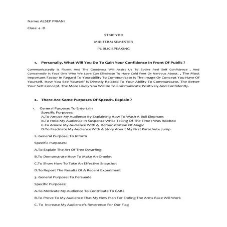 Mid public speaking | PDF