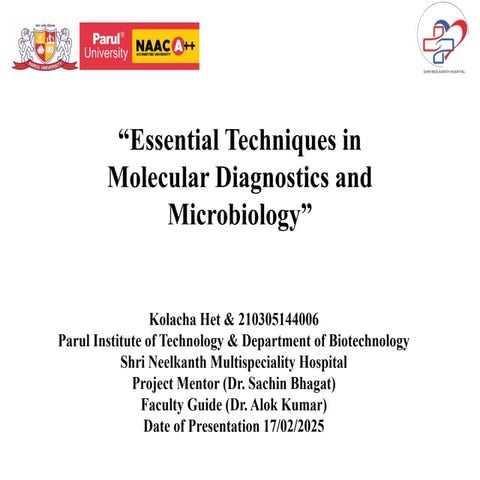 Serology Mid Sem Internship Report Pptxb | PPTX