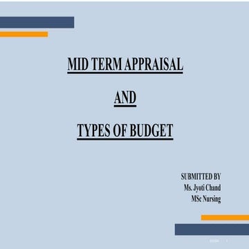 Mid Term Appraisal & Types of Budget.pptx