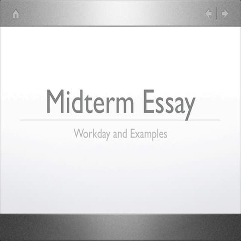 Midterm Essay Examples | PPT