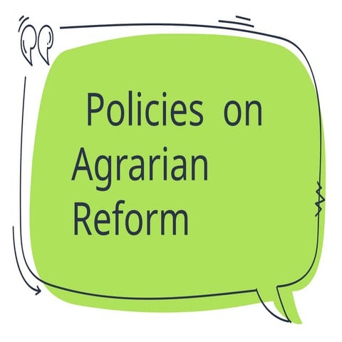 Agrarian land reform program (roxas aquino) | PPT