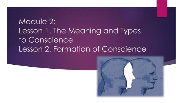 Different Kinds of Conscience | PPTX