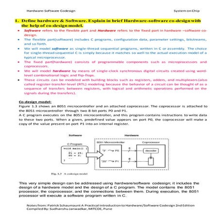 Hardware Software Codesign Pdf