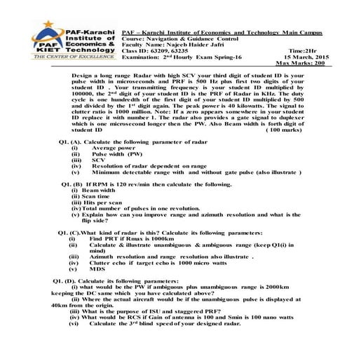 Midterm 2016 | DOCX | Physics | Science