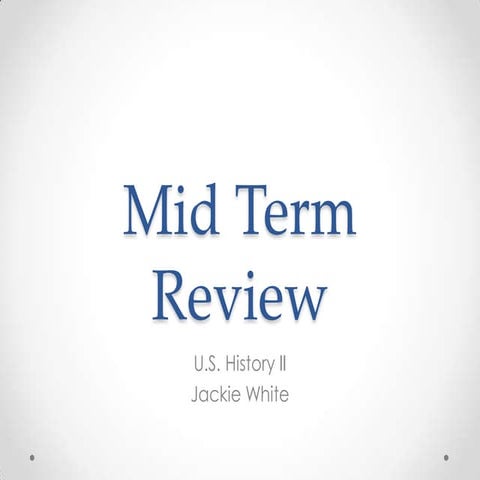 Mid term exam review | PPTX