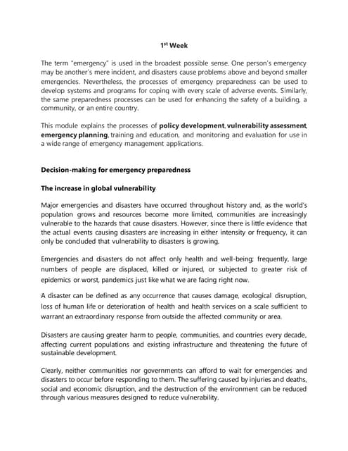 disaster management | PDF