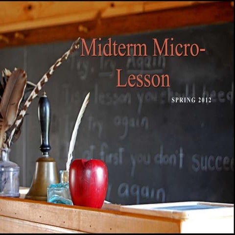 Midterm Micro-Lesson1 | PPT
