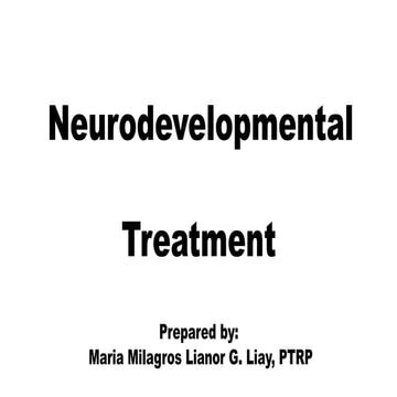midterm neurodevelopmental treatment --o | PPT