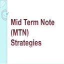 Mid Term Note (MTN) Strategies | PPTX
