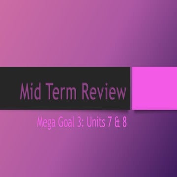 Midterm TEST review | PPTX