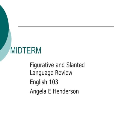 Midterm review | PPT