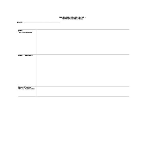 Midterm review study sheet | PDF