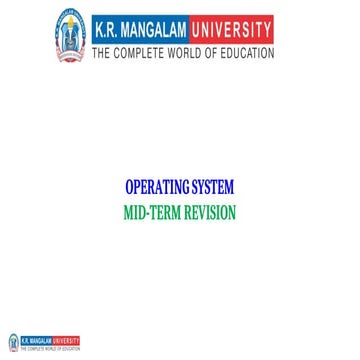 Operating system presentation Operating system presentation | PPT