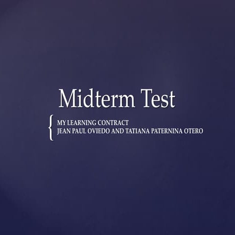 Midterm test 3 | PPT