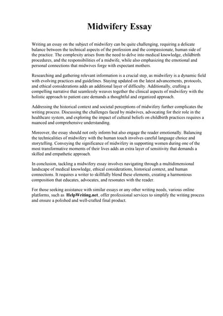 Nursing Essay Writing. Indiana University Southeast | PDF