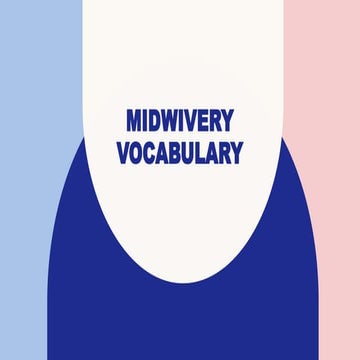 MIDWIVERY VOCABULARY DESCRIBE WITH MEANING | PPTX