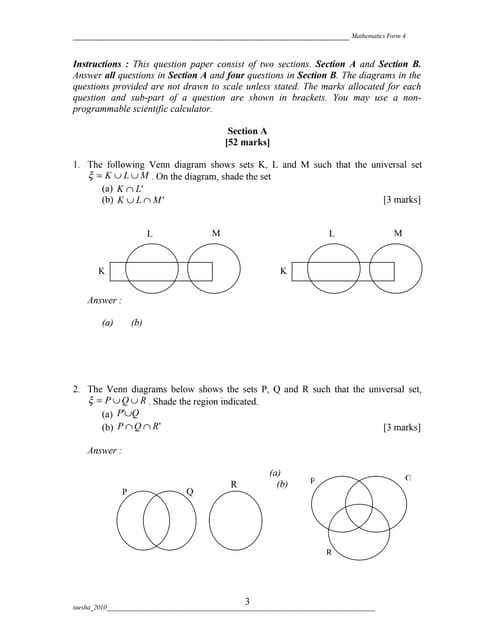 Notes and Formulae Mathematics SPM | PDF