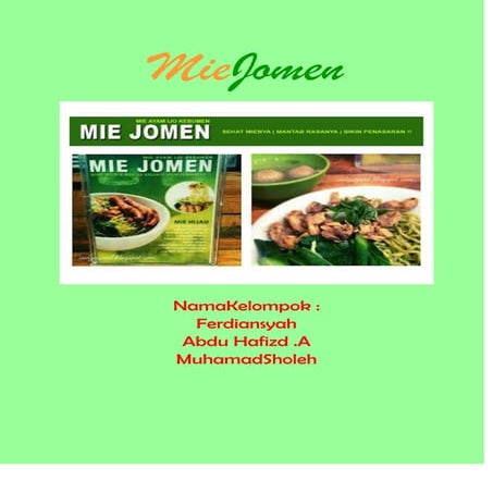 Mie jomen | DOCX