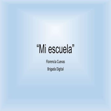 Mi escuela | PPTX