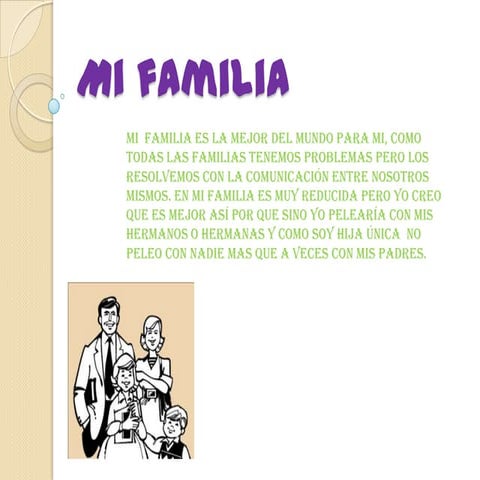 Mi familia | PPTX