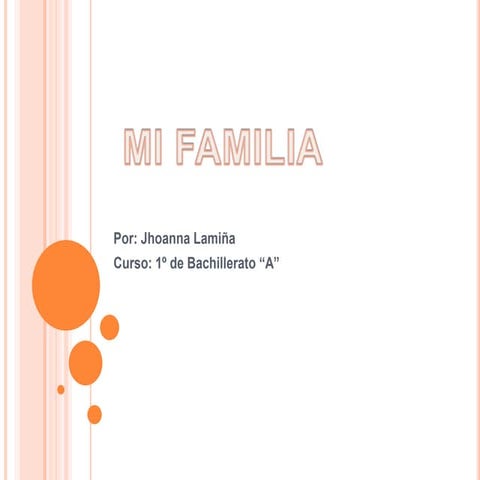 Mi familia | PPTX